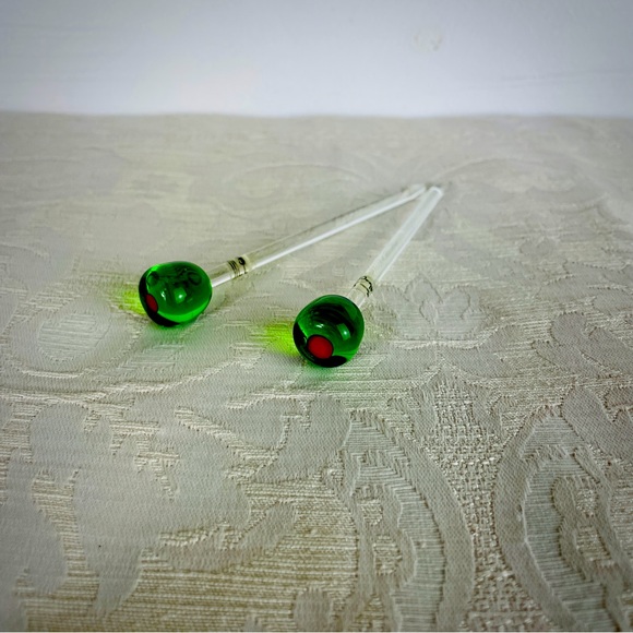Crate&Barrel | Dining | Crate Barrel Green Olive Glass Martini Stir ...